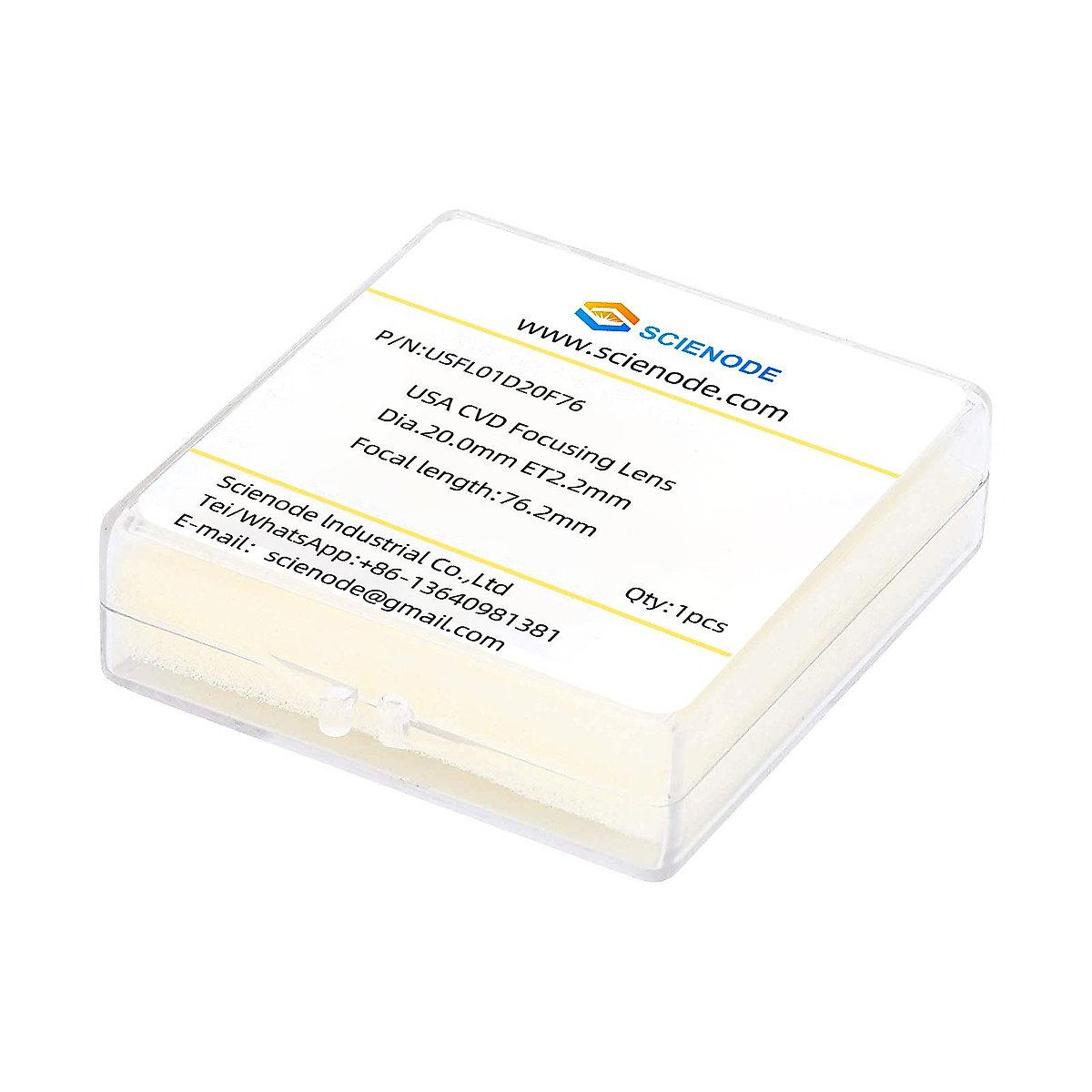 SCIENODE CO2 Laser Lens 20mm - USA CVD ZnSe Focus Lens FL 50.8mm for Laser Engraver Cutter Engraving Cutting Machine