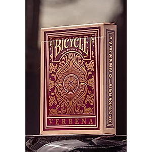 Bicycle Verbena Floral Premium Playing Cards, Gold Foil, 1 Deck