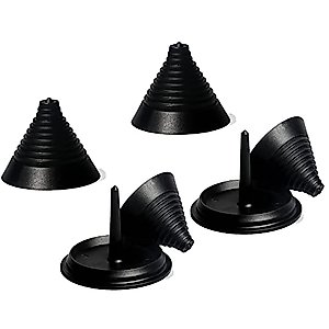 4 Pack Precision Blade Balancers, Lawn Mower Blade Sharpener Balancer Universal Blade Balancers for Balancing Lawnmower Blades Compatible with Most Lawnmower Blades for Outdoor Courtyard Garden Grass