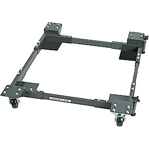 Shop Fox D2057A Adjustable Mobile Base, Small Charcoal Grey