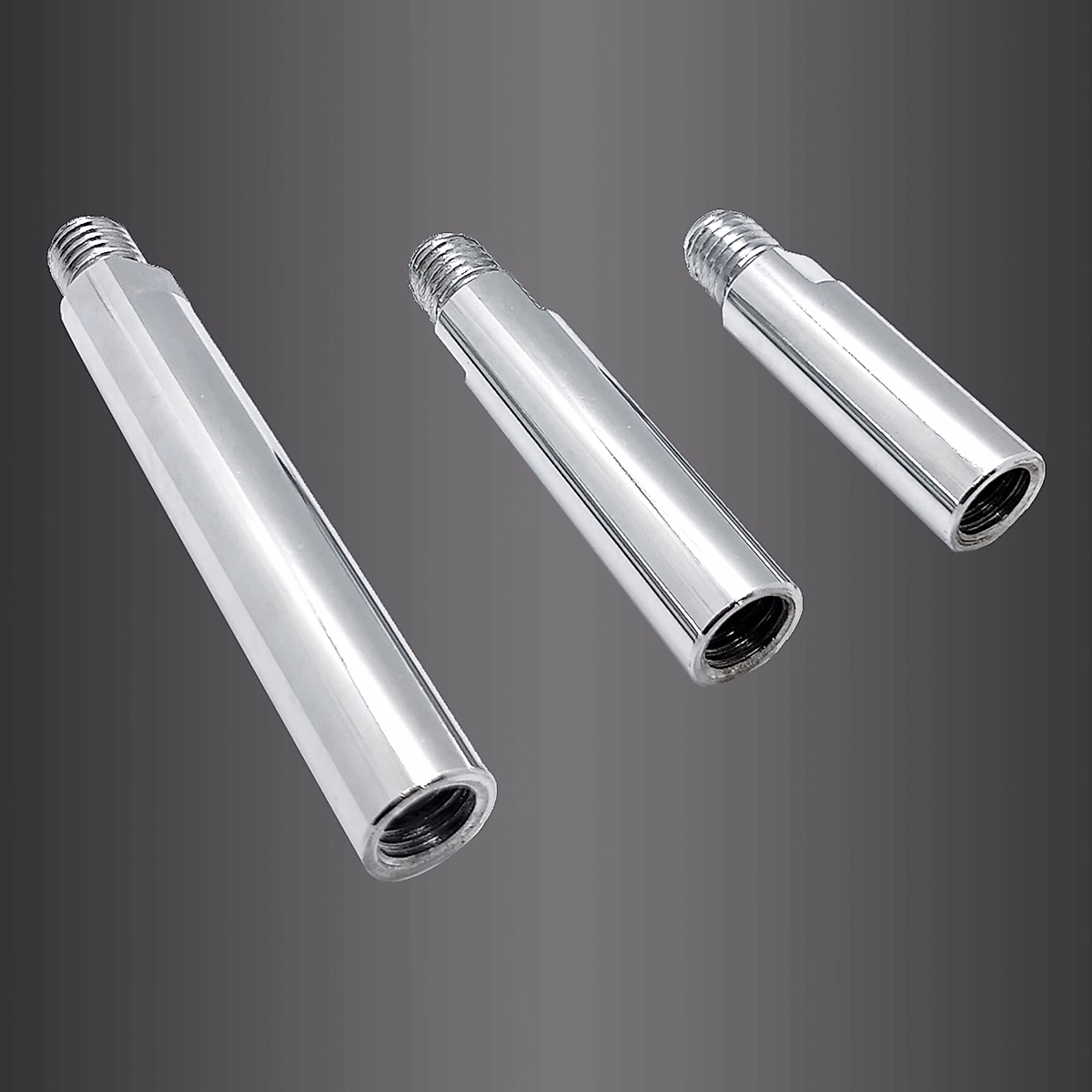 3 PCS 5/8"-11 Thread Angle Grinder Extension Shaft, Rotary Extension Shaft Set, Angle Grinder Extension Connecting Rod, for Polisher and Angle Grinder, 3.1 inch, 3.9 inch, 5.5 inch (Silver)