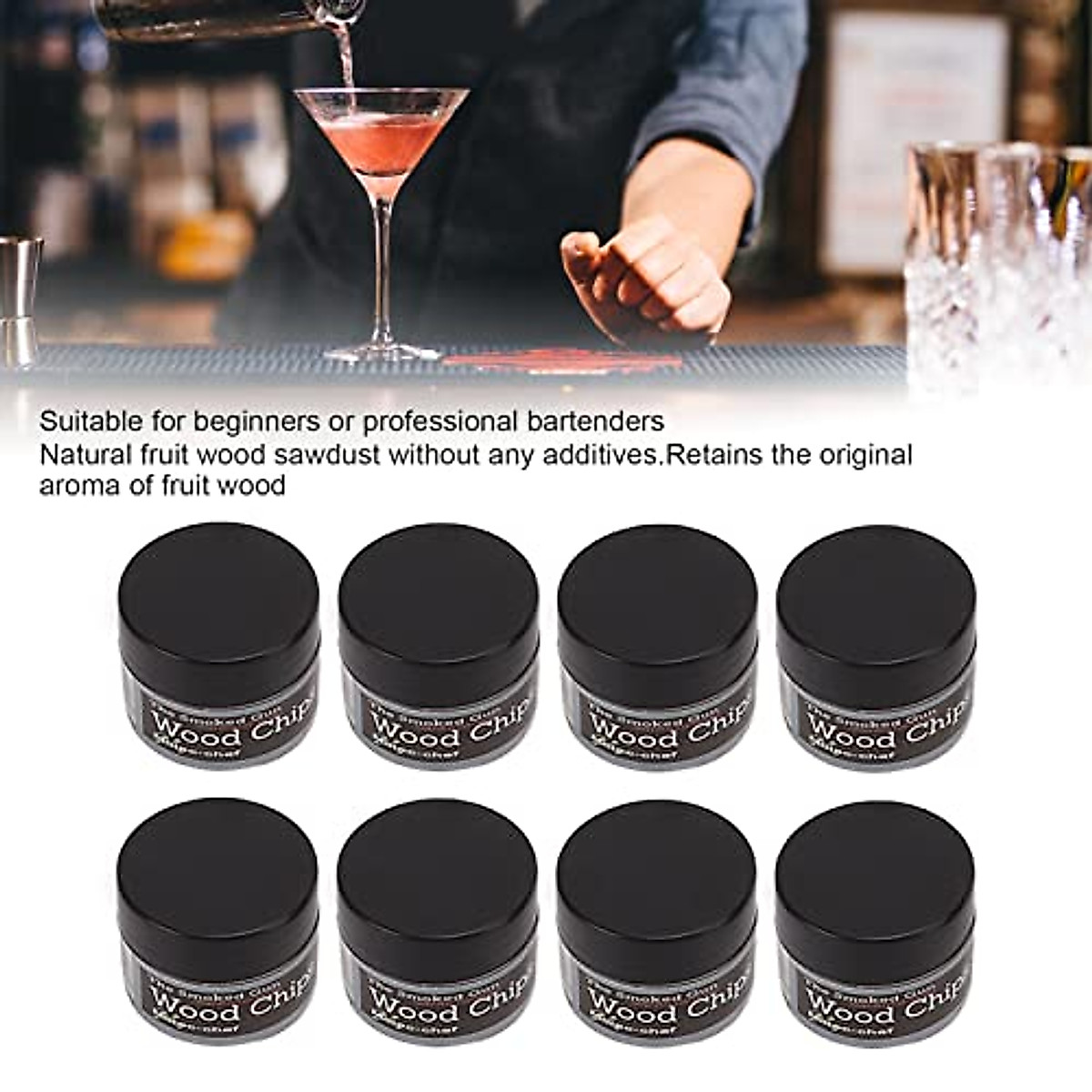 Jiawu Smoked Wood shavings, Natural Smoked Wood shavings 8 Boxes/Set, for Beginners