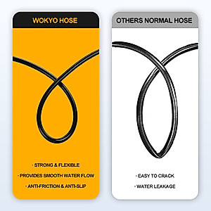 High Pressure Washer Hose Extension and Nozzle for Pressure Washer Fit for Karcher K2 K3 K4 K5 40Mpa/5800Psi Replacement Parts (15m/49ft, Type2)