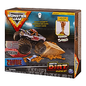 Monster Jam, Zombie Monster Dirt Starter Set, Featuring 8oz of Monster Dirt and Official 1:64 Scale Die-Cast Truck