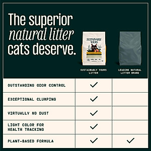 Sustainably Yours Cat Litter, Large-Grain Formula 10 lbs