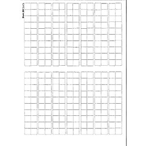 GMT: Five (5) Pack of Blank White 1/2" Counter Sheets (Each of 280 counters)