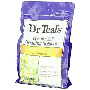 Dr Teal's Epsom Salt Soaking Solution, Chamomile, 48 Ounce(Packaging May Vary)