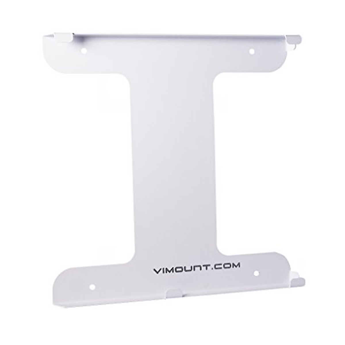 ViMount Wall Mount Metal Holder Compatible with Playstation 4 PS4 Pro Version with 2X Controllers Wall Mount in White Color