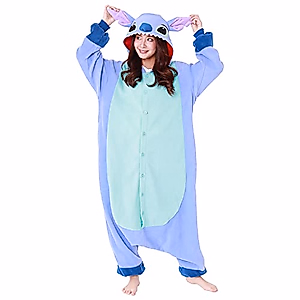 SAZAC Stitch Kigurumi - Onesie Jumpsuit Halloween Costume