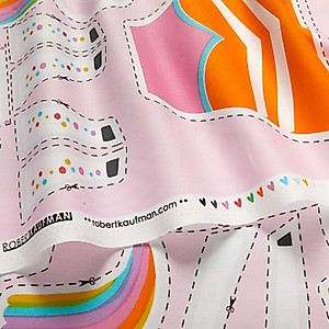 Kaufman Magical Rainbow Unicorns Dolls 24in Panel Rainbow Quilt Fabric