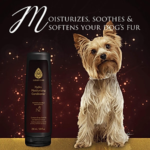 Hydra Luxury Care Moisturizing Dog Conditioner, Pet Grooming Conditioner Infused with Hydrating Oatmeal Extract, 9.81-Ounce Bottle