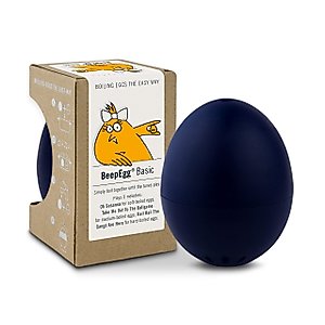 BeepEgg Basic Nightblue – Egg Timer for Boiling Eggs – Musical Egg Cooker for Soft, Medium, Hard Boiled Eggs – Food Safe – Singing Floating Egg Timer – Egg Cooker for 3 Levels of Doneness -Brainstream