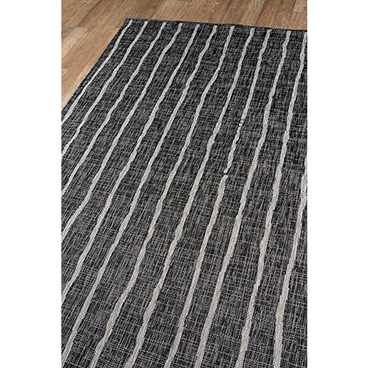 Novogratz Villa Collection Sicily Indoor/Outdoor Area Rug, 5'3" x 7'6", Charcoal