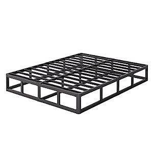 Bednowitz King Box Spring, 9 Inch High Profile Box-Spring with Fabric Bed Cover, Noise Free Sturdy Metal Frame, Heavy Duty Steel Structure Mattress Foundation, Easy Assembly