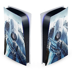 Head Case Designs Officially Licensed Assassin's Creed Key Art Altaïr Graphics Vinyl Faceplate Sticker Gaming Skin Decal Cover Compatible With Sony PlayStation 5 PS5 Digital Edition Console