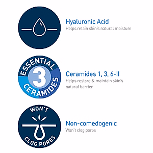 CeraVe Hydrating Face Wash and Hyaluronic Acid Serum with Vitamin B5 Set | 19oz Face Wash + 1oz Serum | Hydrating for Dry Skin | Fragrance Free