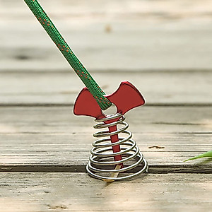 Alnicov 10Pcs Deck Plank Board Tent Stakes,Fishbone Deck Anchor Pegs with Spring Buckle for Outdoor Camping Hiking,Black