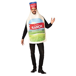 Rasta Imposta Ranch Dressing Bottle Costume Salad Cobb Condiments Food Seasoning Dip Buttermilk Dress Up Cosplay Party Costumes, Adult One Size