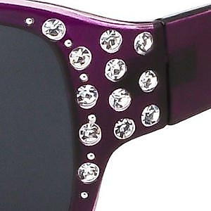 Polarized Sunglasses for Women - Premium Lavender Fashion Sunglasses - HZ Series Diamante Womens Designer Sunglasses