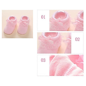 foohinck Baby Girl Clothes 0 to 3 Months Newborn Rompers Clothes Bow Lace Princess Baby Jumpsuit 0-3 Months Infant