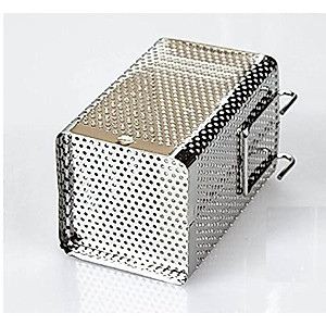 LENITH Kitchen Utensil Chopsticks Perforated Holder with Hooks - Stainless Steel Storage for Organizer Dishwasher Safe (Small Square)