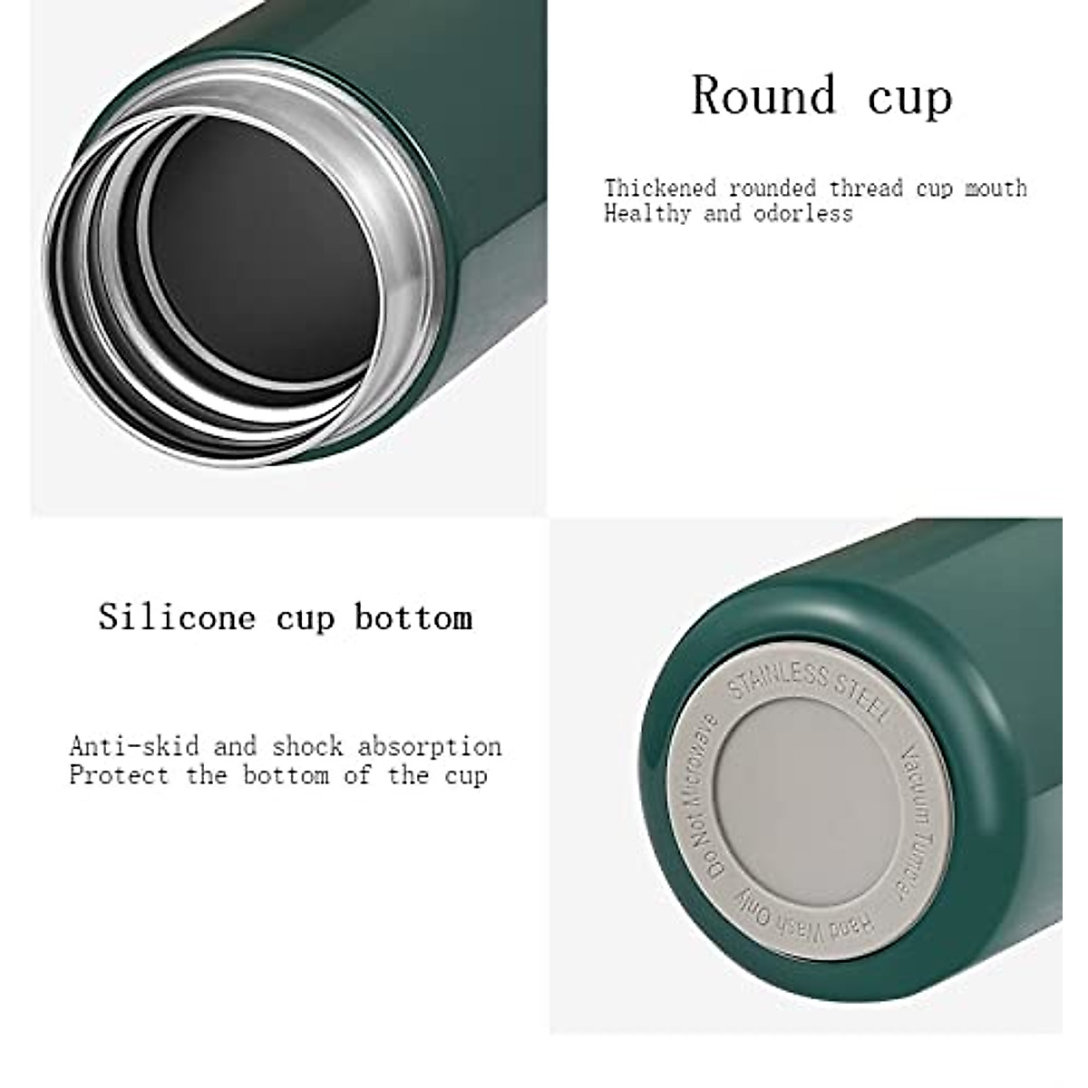 MMLLZEL Smart Thermos Bottle Temperature Display 316 Stainless Steel Vacuum Flask Waterproof Coffee Mug Keep Hot/Cold (Color : E, Size : 17x6.4cm)
