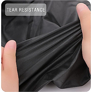 Fire Pit Cover Round, Fits 44-50 Inch Firepit or Fire Bowl, Outdoor Waterproof Patio Fire Table Cover, 48’’ D X 18’’ H