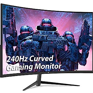 Z-Edge 27-inch Curved Gaming Monitor 16:9 1920x1080 240Hz 1ms Frameless LED Gaming Monitor, UG27P AMD Freesync Premium Display Port HDMI Built-in Speakers