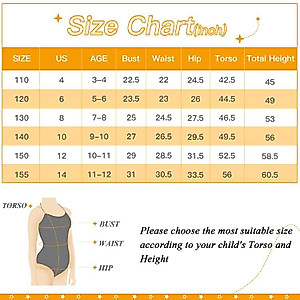 YgneeDom Girls Long Sleeve Leotard Kids Bodysuit for Dance Gymnastics Costume 3-12 Years(White,7-8)