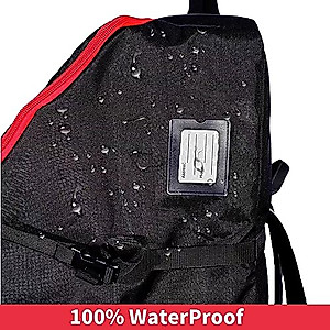 WEXIO Padded Car Seat Bags for Air Travel，Waterproof Infant Carseat Bag for Airport， fit for Evenflo Maxi Cosi Britax Graco Chicco Cybex Diono Nuna Peg Doona (Black and Gray)