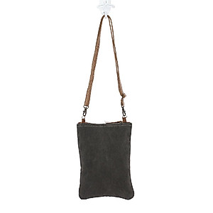 Myra Bag VP11 Cowhide & Upcycled Canvas Crossbody Bag S-1156