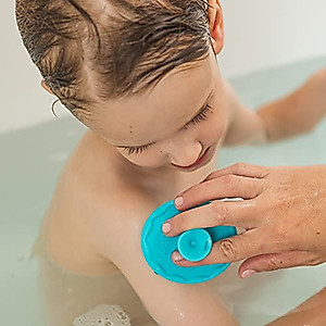 Nuby Scrubbies Silicone Bath Brush with Built-in Handle, 2 Count