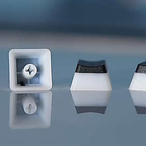 RK ROYAL KLUDGE 112 Double Shot PBT Pudding Keycaps, OEM Profile ANSI ISO Layout Keycap Set with Translucent Layer for Mechanical Keyboard, Black
