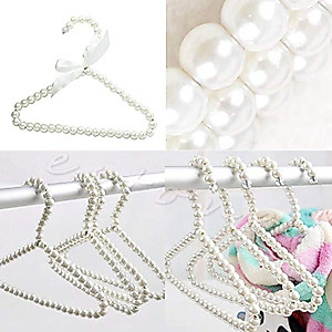 A&S Creavention Luxury Plastic Pearl Hanger for Baby, Small Dog or Cat Clothing (Gold)
