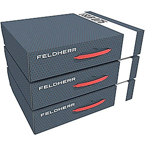 Feldherr 3 pcs Value Pack Storage Box 5 Slots for H0 Gauge - Vertical Compatible with Model Railway locomotives, Wagons and Vehicles