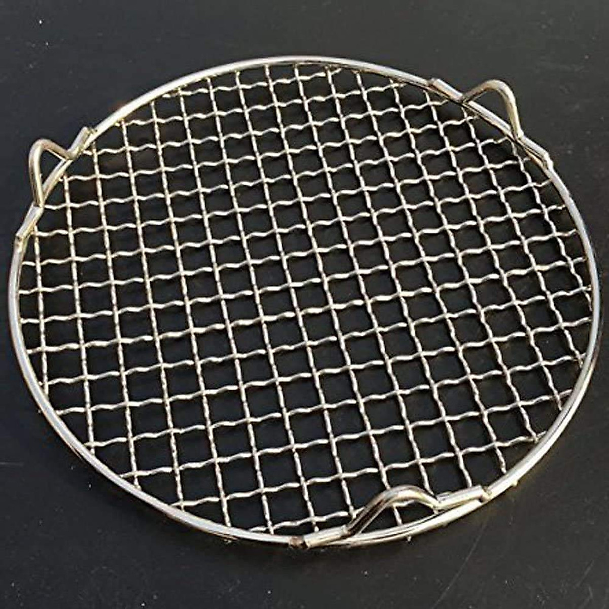 Comicfs Steaming Racks Dia 11.6" Round Barbecue Grids Cross Wire Footed Steaming Stainless Steel Cooling Rack with Legs Multi-Purpose Grill Rack for Airfryer Instant Pot/Pressure Cooker (29.5cm/11.6")