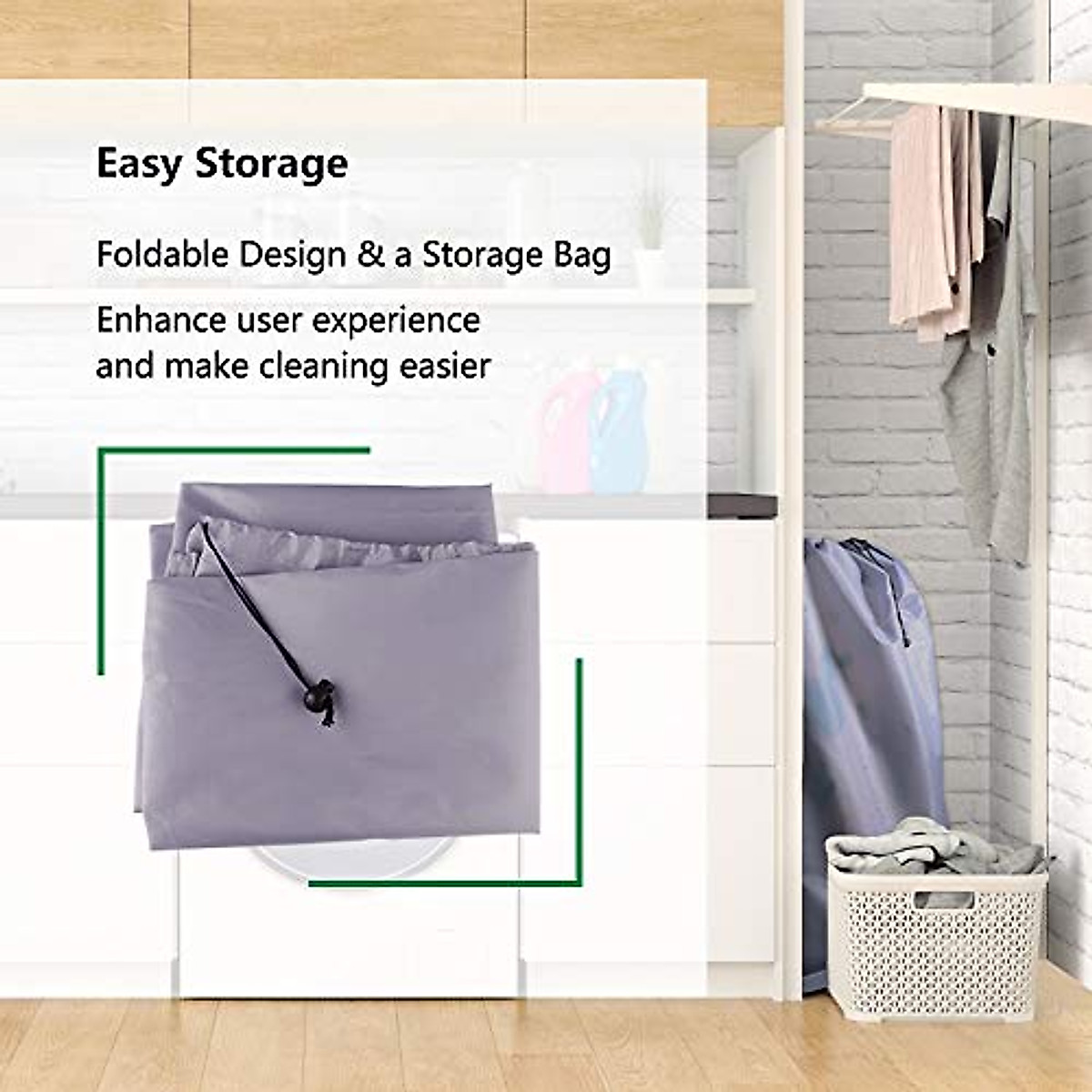 LUCKUP Large Foldable Soaking Bathing Tub Portable Bathtub for Adults Freestanding Non-Inflatable Hot Bath Tub, Thickened Thermal Foam to Keep Temperature Suitable for two person 43”x25”x20”