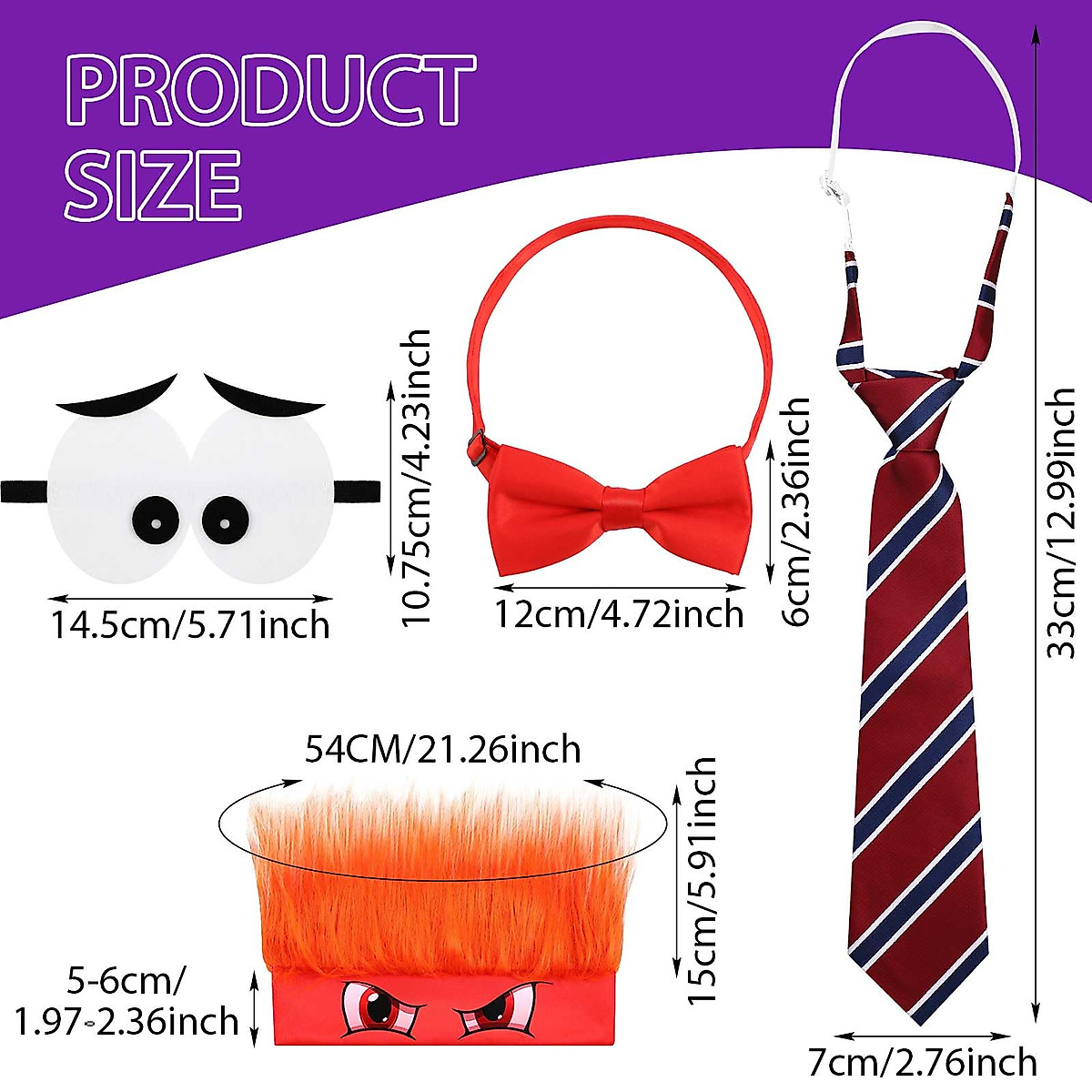 Taiyin 9 Pcs Halloween Group Costume Blue Bob Wig Short Blue Wig Green Wig Movie Characters Halloween Costume Party Cosplay