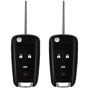 ECCPP key fob Keyless Entry Remote 10-17 Chevy for camaro for cruze for equinox for malibu for Buick for Regal for Encore for LaCrosse for GMC Terrain OHT01060512 5461A01060512-2pcs