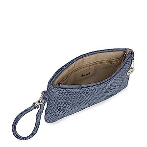 The Sak Vita Wristlet Purse - Small Hand Crochet Women's Clutch for Everyday & Travel - Mini Handbag With Card Slots & Zipper - Maritime