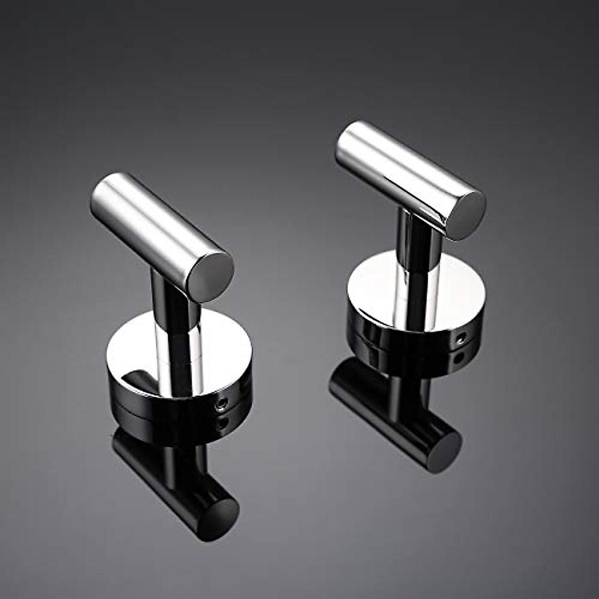 Kenivix 2 Pcs Bathroom Towel Hook Coat/Robe Clothes Hooks Kitchen Wall Hanging Hooks Wall Mount SUS 304 Stainless Steel Polished Steel