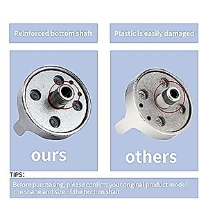 W10594481 5PCS Stainless Steel Cooker Stove Control knob ，Compatible Whirlpool Stove/Range-Replaces WPW10594481, W10594481, with a 0.3-inch"D" axis, 90 Degrees to The Rotating Surface.