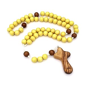Wooden Rosary (Yellow)