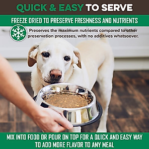 Freeze Dried Dog Food Toppers For Picky Eaters - Raw Elk - Digestive Strength Dog Food Flavoring Supports Gut Health With Healthy Probiotics - Enhance Your Dogs Meal With This Flavor Packed Mix