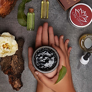 Clay Lotus Organic Face Wash - Acne-Prone, Oily Skin Cleanser with Tea Tree Oil & Neem. All-Natural Ingredients for Blemishes, Redness & Blackheads, Vegan Formula For Teens, Women and Men