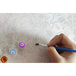 Paint by Numbers Kit for Adults Beginner Kids, Peaceful Mountain Lake Pattern Pre Pattern Acrylic on Canvas Painting DIY Paintwork Drawing Art - Home Wall Decor Birthday Choice -16x20 inches[No Frame]111