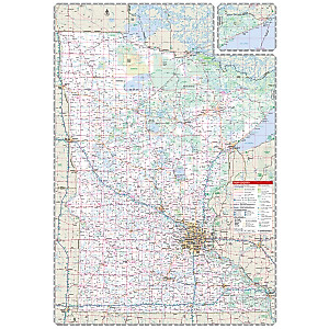 Rand McNally Easy to Read: Minnesota State Map