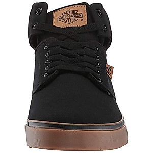 HARLEY-DAVIDSON FOOTWEAR Men's Wrenford Sneaker, Black, 12.0 M US