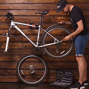 Xeternity-Made Foldable Heavy Duty Wall Mount Bike Repair Stand Bicycle Maintenance Rack Workstand