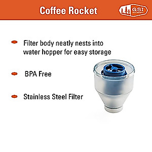 GSI Outdoors Coffee Rocket Pour-Over Coffee Maker I Collapsible, Nesting, Drip Coffee Set for Camping & Travel